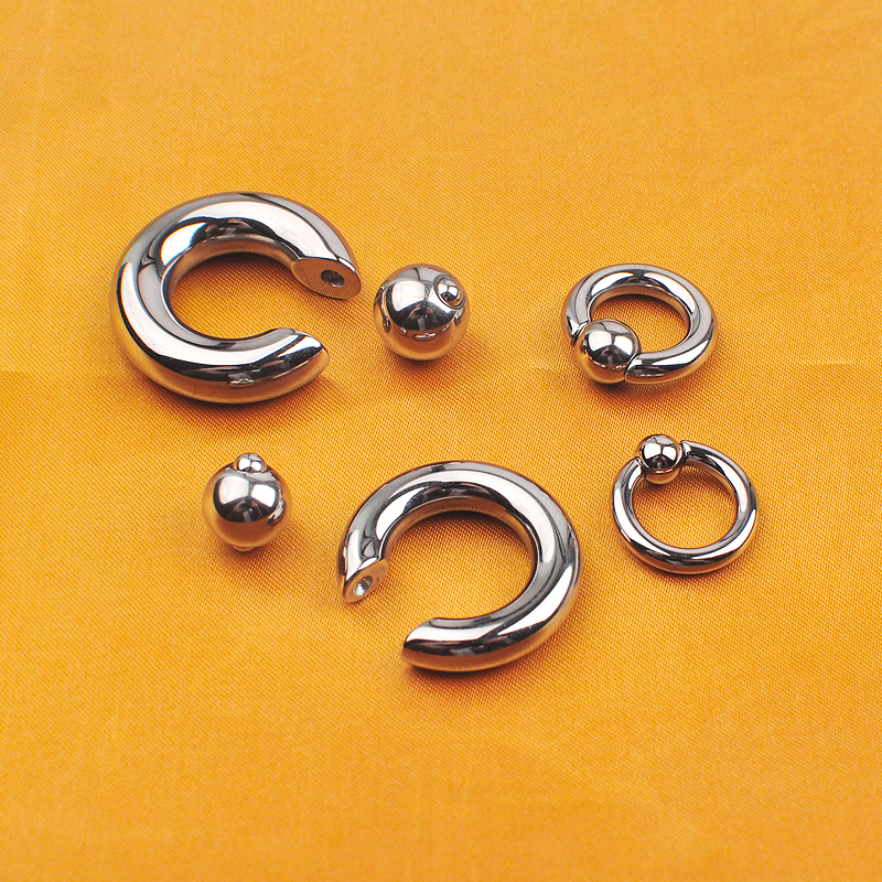 Nine safe Custom Titanium Bcr Body Piercing Astm F136 Titanium Large ...