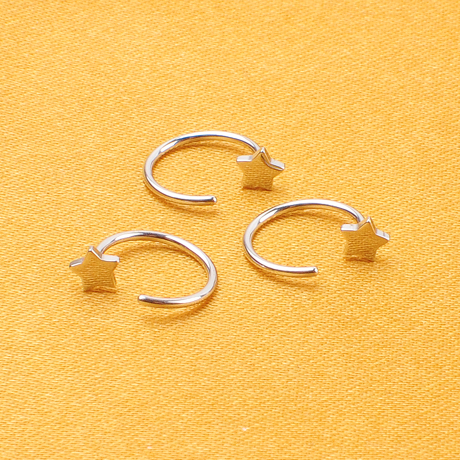 Nose piercing jewelry ASTM F136 Titanium Nostril Ring Retainer Pin S ...